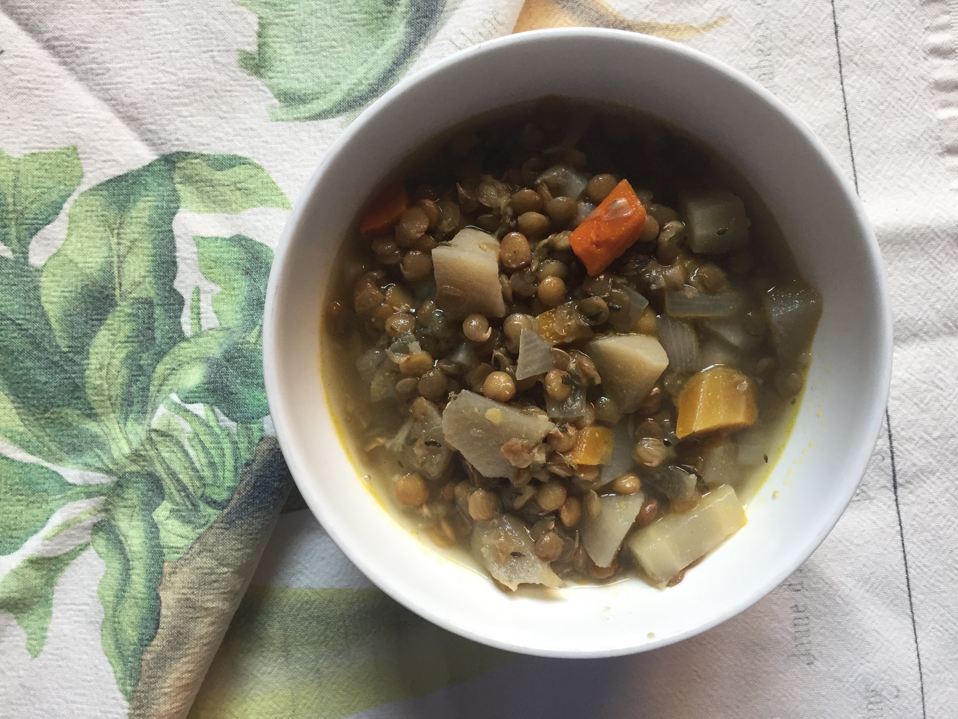 Turnip the Heat with Alsatian Lentil Soup - Poppy and Prune
